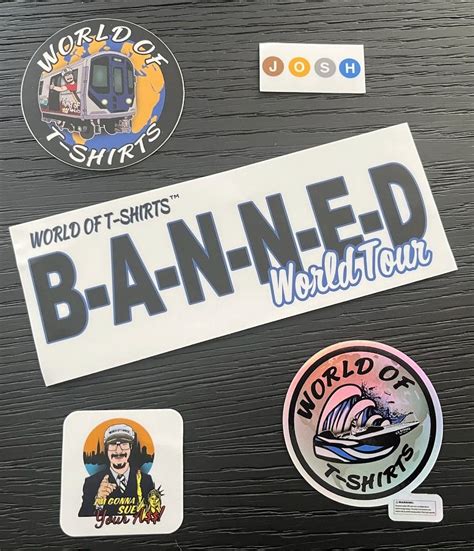 World Of T Shirts Sticker Pack Starter Collection