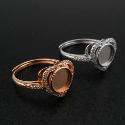 Keepsake Breast Milk Resin Ring Settings Round Solid Back Etsy