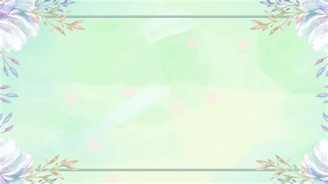 Spring Nature Cute Watercolor Water Green Powerpoint Background For