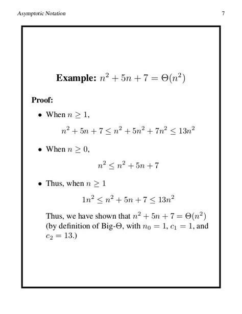 Asymptotic Notation