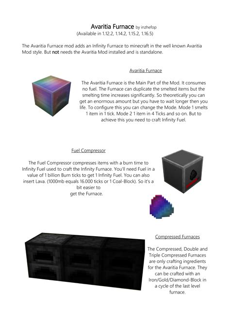 Avaritia Furnace Minecraft Mods Curseforge