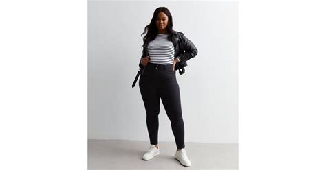 Curves Black Lift And Shape High Waist Yazmin Skinny Jeans New Look