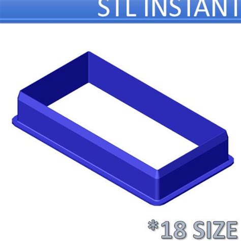 Rectangle Shaped Cutter Stl File Etsy