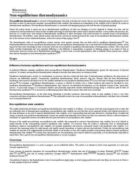Non Equilibrium Thermodynamics Pdf