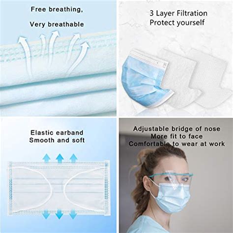 Mystcare Disposable Face Mask 50 Pack Individually Packaged Wrapped