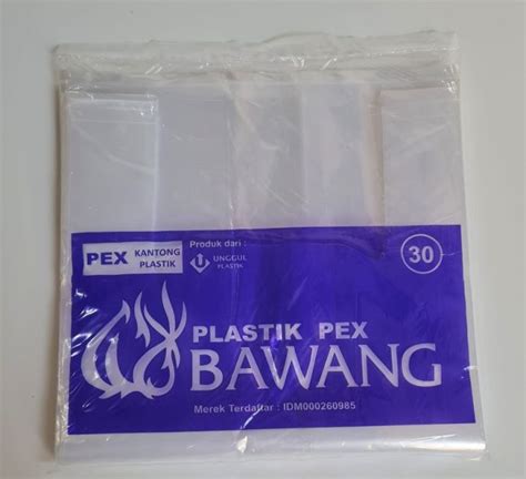 Kantong Plastik Kresek Pex Transparan Bawang Pe Tebal Ukuran 30 Pex