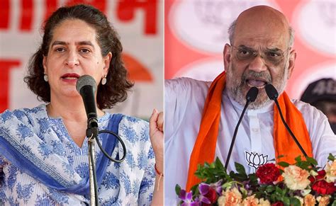 Lok Sabha Elections 2024 Amit Shah Vs Priyanka Gandhi On Who Did What
