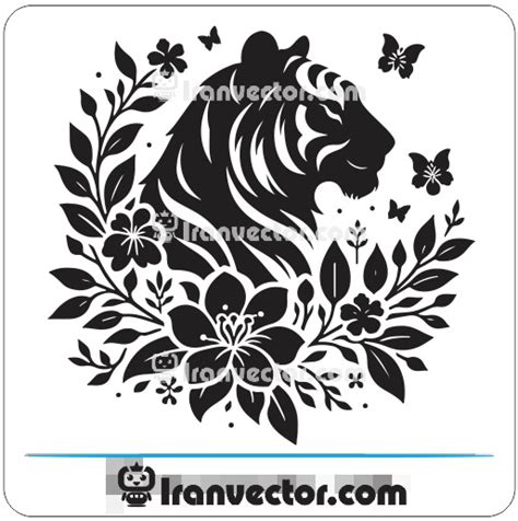 وکتور ببر 128 ایران وکتور