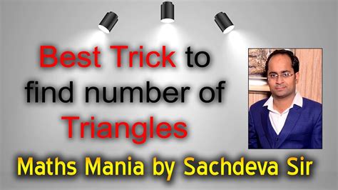 Best Trick To Find Number Of Triangles Youtube