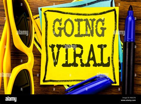 Hand Writing Text Caption Inspiration Showing Going Viral Business