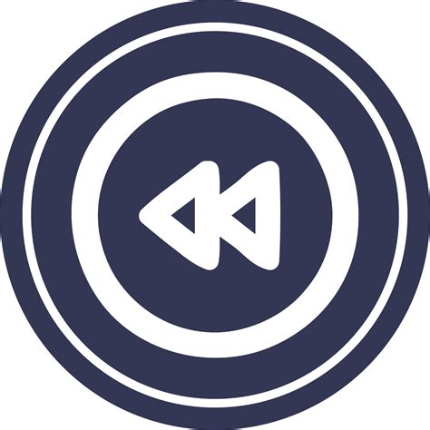 Rewind Button Circular Icon Symbol 44912921 Png