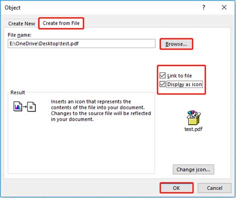 top 3 ways to insert a pdf document into excel in windows 10 minitool