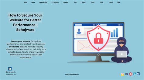how to secure your website for better performance sohojware