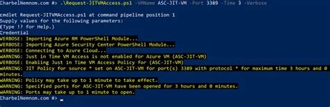 Automate Just In Time Vm Access Request With Powershell