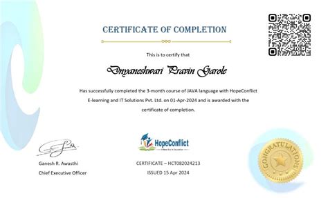 Dnyaneshwari Garole On Linkedin Javacertified Nextlevelcoding Java