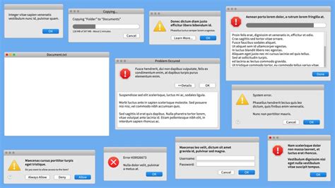 Old Interface Windows Retro Error Message Vector Image