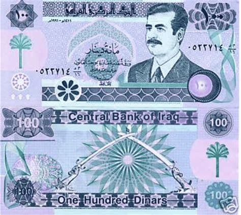 Saddam Hussein Genuine 1991 100 Dinar Note Very Rare Iraqidinarstore