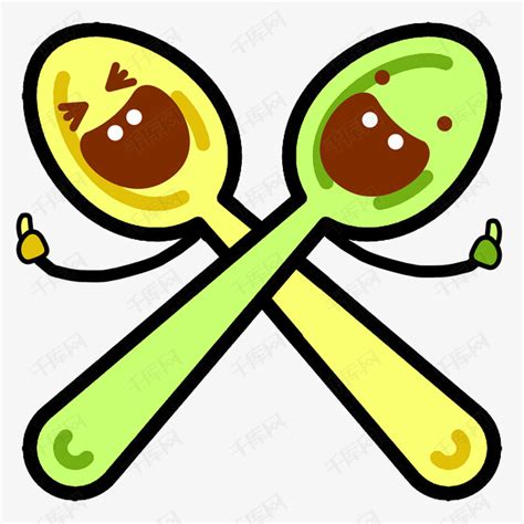 汤勺卡通 汤勺简笔画 伤感说说吧