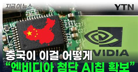 엔비디아 첨단 Ai 칩 손에 넣은 中 美 허 찔렸다 [지금이뉴스]