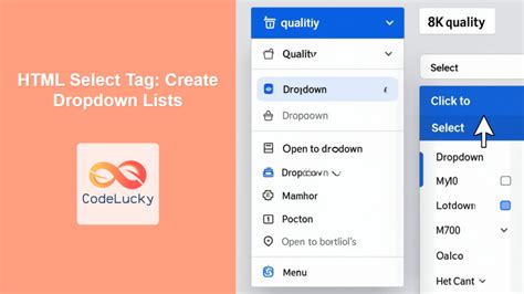 Html Menu Tag Creating Interactive Command Lists Codelucky