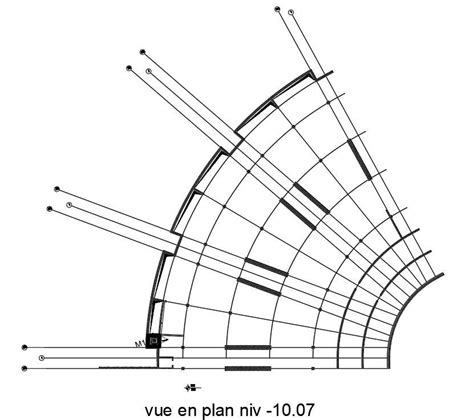Structural Plan Of The Stadium In Autocad 2d Drawing Dwg File Cad File