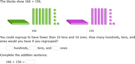 IXL Use Models To Add Three Digit Numbers With Regrouping Grade Math