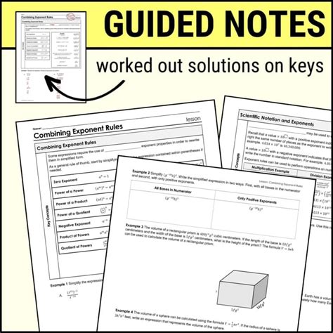 Combining Exponent Rules Notes Practice Video By Math Beach Solutions