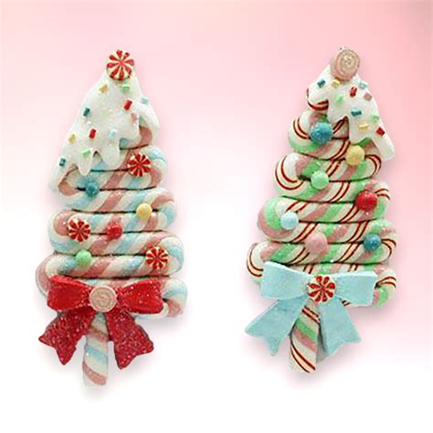 Decemberdiamonds 2 Asst Pepperment Tree Orn In Stock