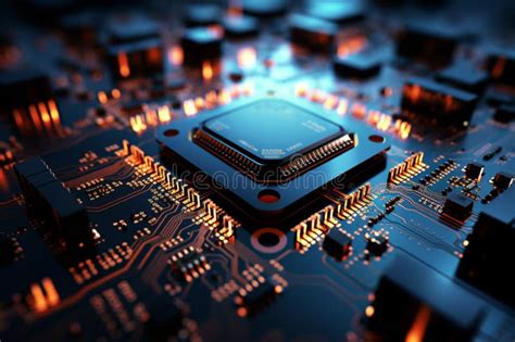 Microscopic Dance Processor Resistors And Microchips Create