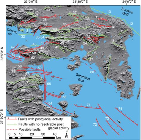 Fault Map Illustrating Which Of The Identified Structures Can Generate