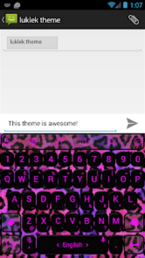 Keyboard Theme Leopard Pink For Android Download