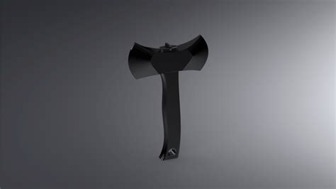 Бесплатный Stl файл Брелок с топором 🎵 ・3d печатная модель для