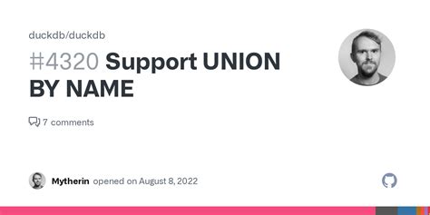 Support UNION BY NAME Issue 4320 Duckdb Duckdb GitHub