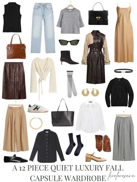A 12 Piece Quiet Luxury Fall Capsule Wardrobe Livelovesara