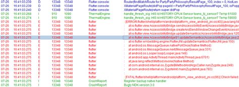 e flutter [error flutter shell platform android platform view android jni cc 40 ] java lang
