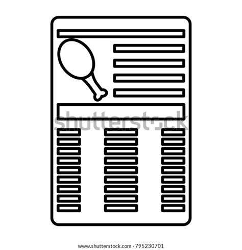 Roasted Chicken Nutrition Facts Label Template Stock Vector Royalty