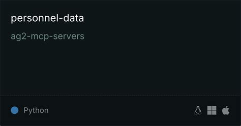 Personnel Data Mcp Server Glama
