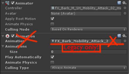 AnimationClip Must Be Marked As Legacy Unity Engine Unity Discussions