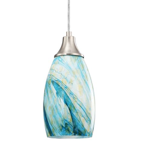 Art Glass Mini Pendant Lights For Kitchen Island Blown Art Glass