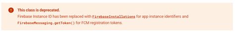 [android] firebaseinstanceid deprecated