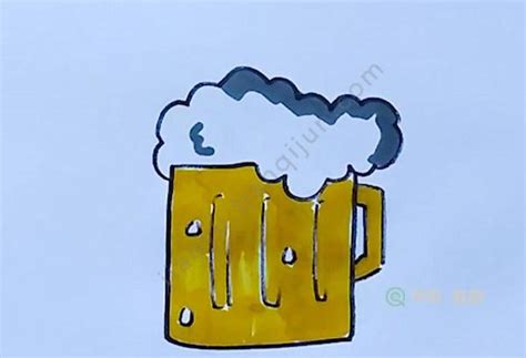 雪花啤酒怎么画简笔画 简笔画图片大全 普车都