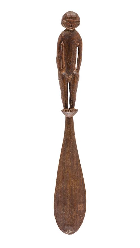 Bonhams Massim Figural Lime Spatula Trobriand Islands Papua New Guinea