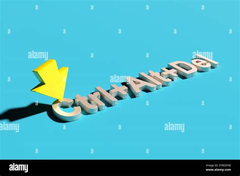 Resetting Or Restarting A Computer Command Bright Yellow Mouse Arrow