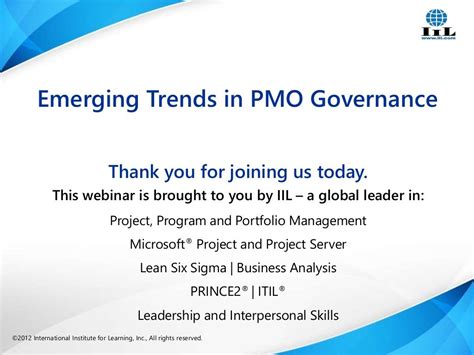 Emerging Trends In Pmo Governance Portfolio Management Emergency Business Analysis