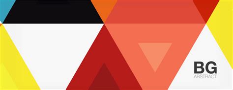 Mosaic Triangle Pattern Abstract Background Vector Image