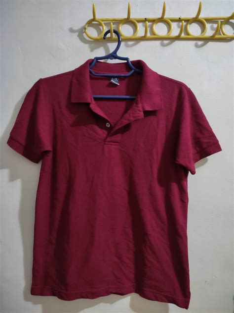 Maroon Blue Corner Polo Shirt Womens Fashion Tops Shirts On Carousell