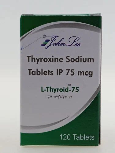L Thyroid Thyroxine Sodium 75 Mg Tablets At ₹ 234bottle Thyroxine