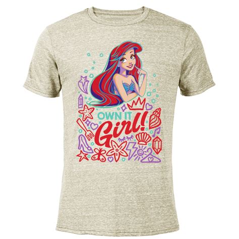 Disney Princess Ariel Own It Girl Short Sleeve Blended T Shirt For