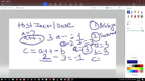 unary operators in c programming language youtube